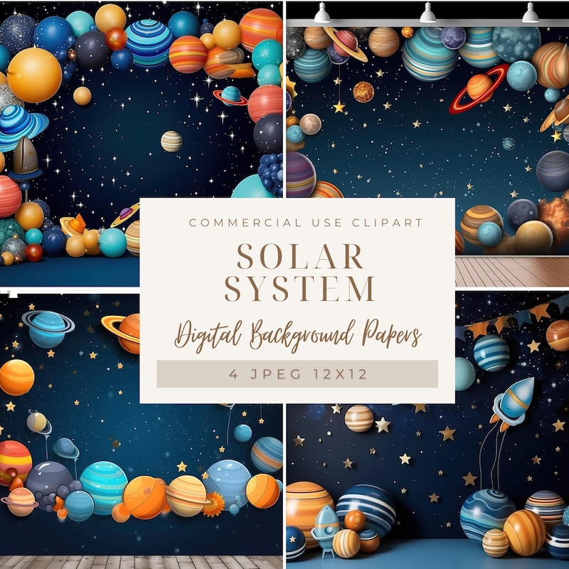 Space Theme Photography Backdrop - Etsy