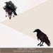 Raven Clipart, Gothic Red Bejewel Raven Birds Illustration, Black Crows ...