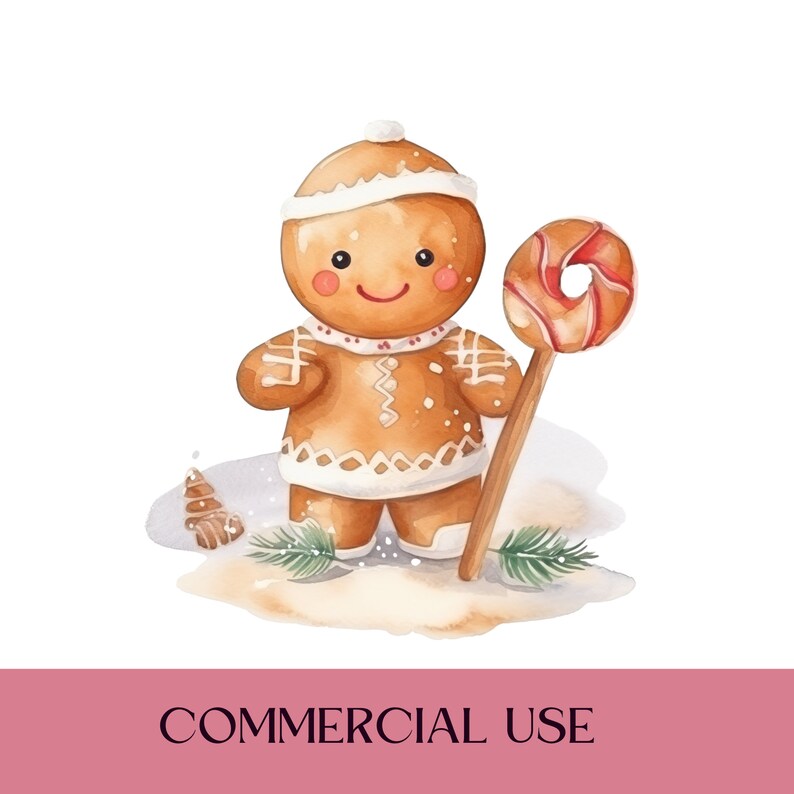 Gingerbread Man Clipart, Christmas Clipart, Gingerbread House Clipart ...