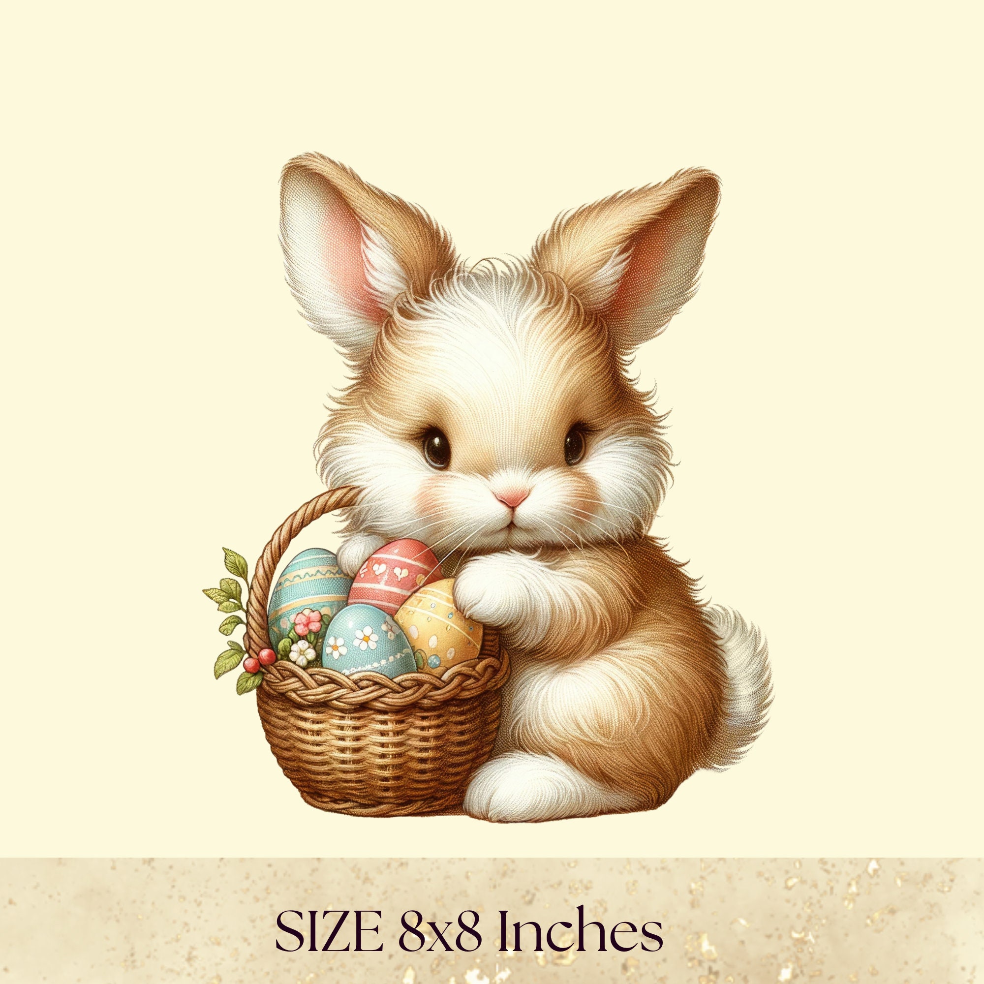 Easter Bunny Clipart, Baby Clipart, Cute Baby Animals, Nursery Art ...