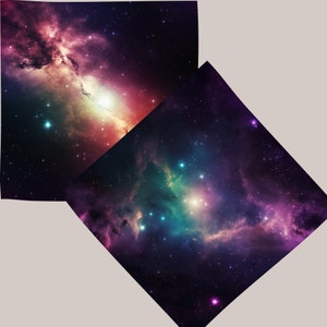 Moon Stars Galaxy Digital Background Papers, Orion's Belt Digital ...