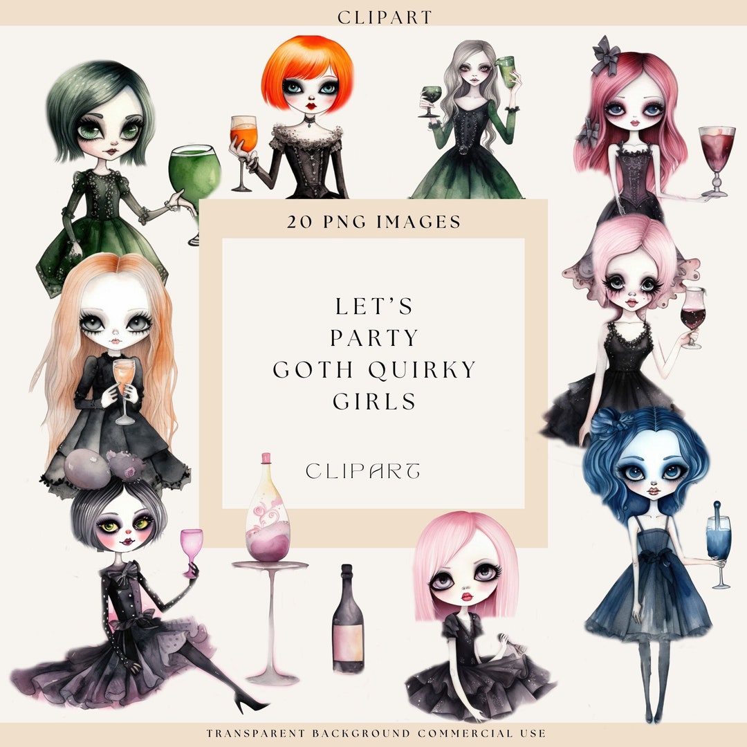 Party Girls Clipart, Celebration Clipart, Birthday Girl, Planner ...