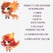 Cute Chibi Phoenix Clipart, Bird Clipart, Chibi Clipart, Commercial Use ...