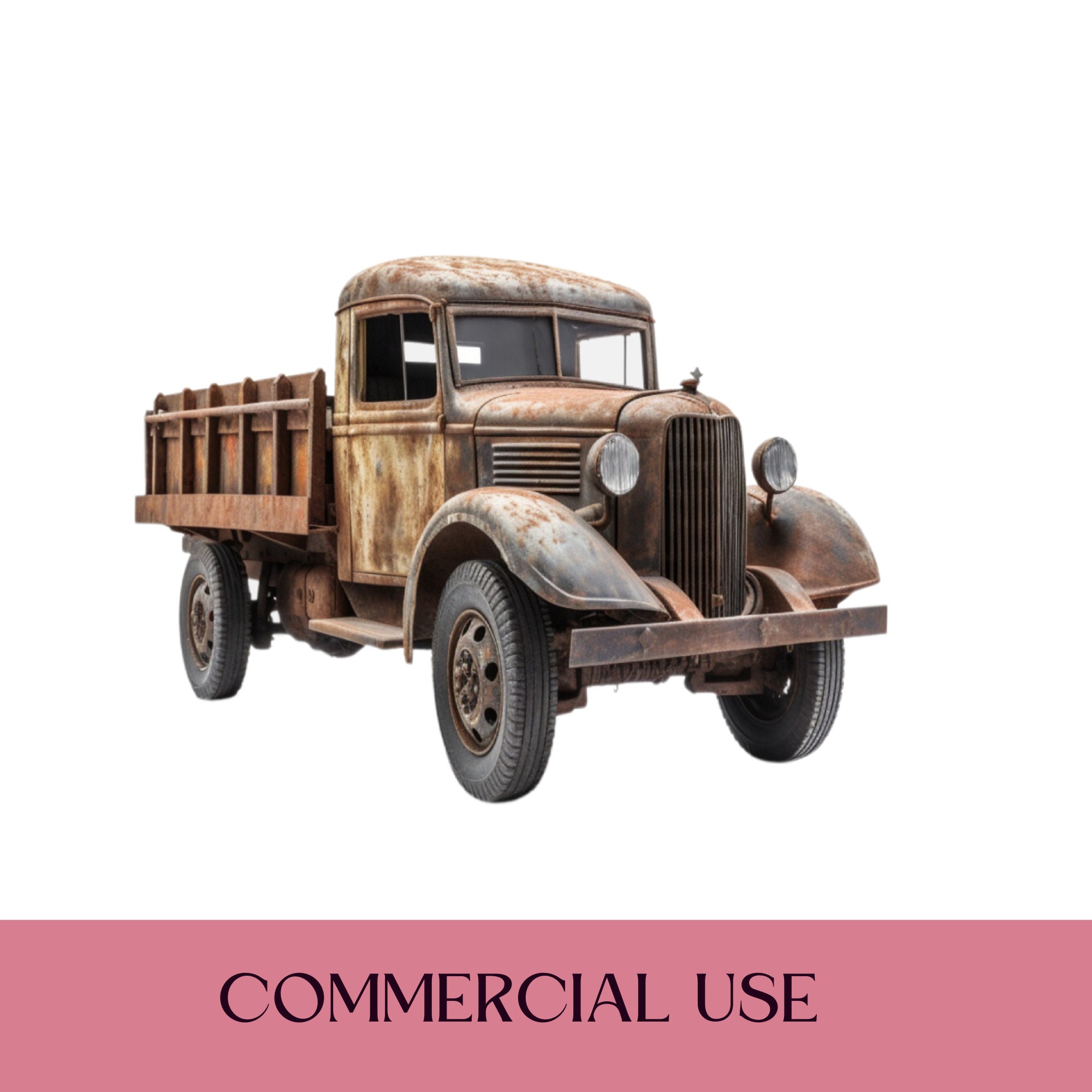 Antique Truck Clipart, Truck Clipart, Antique, Commercial Use, Vintage ...