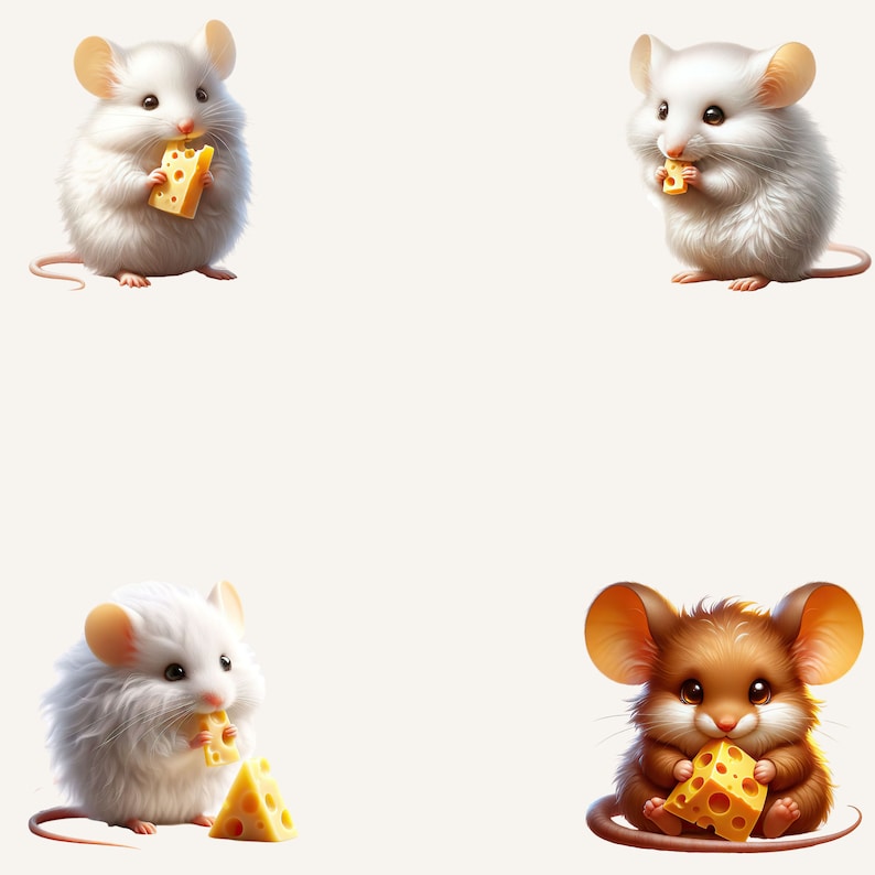 Mouse Clipart, Mouse Eating Cheese, Pet Clipart, Cute Animals PNG ...