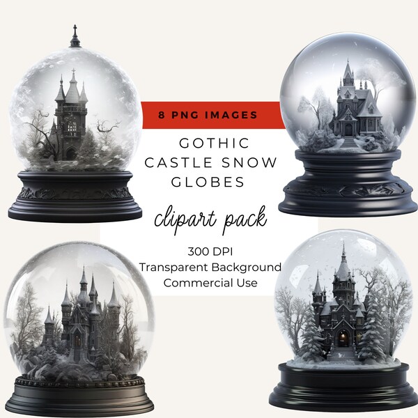Snow Globes Clipart - Etsy