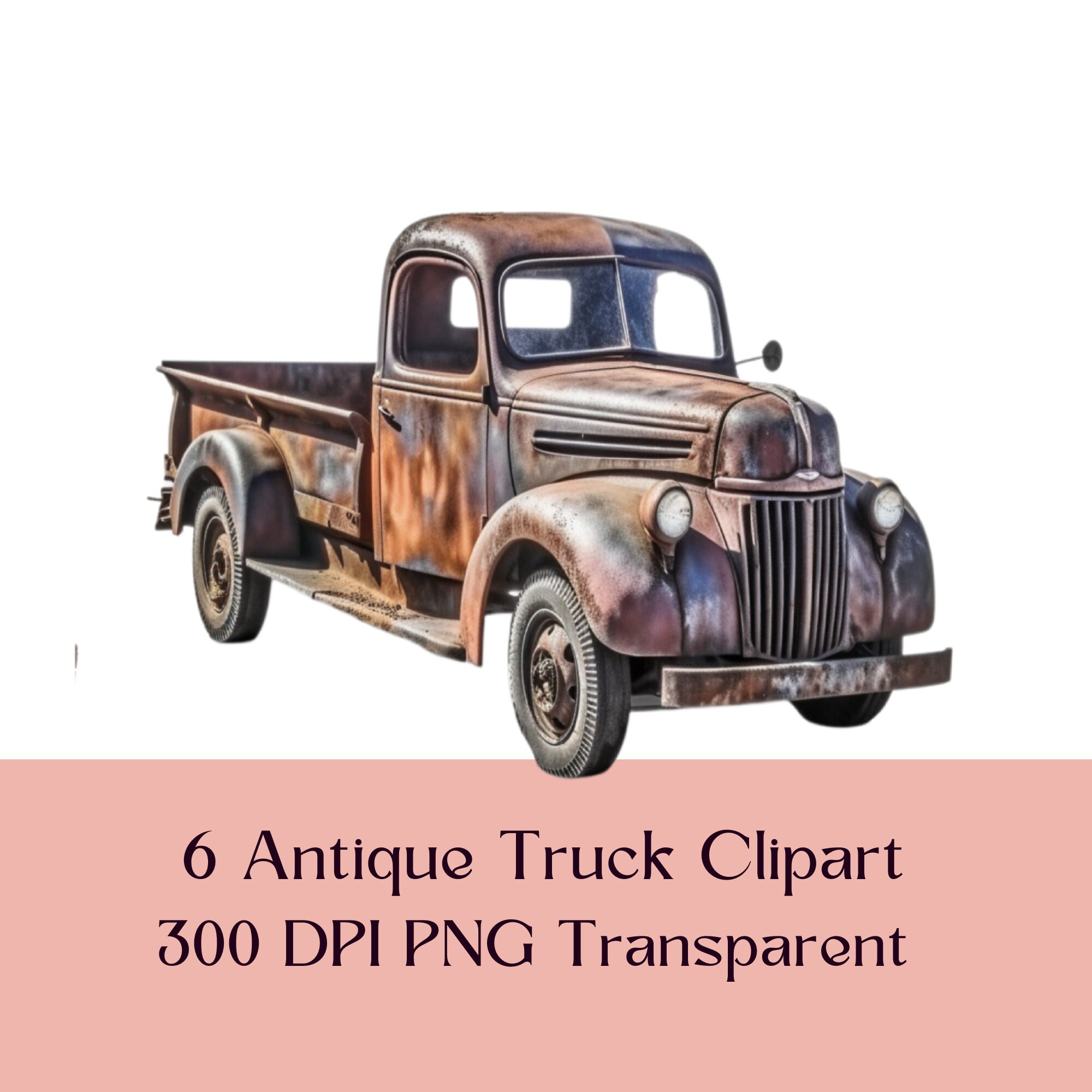 Antique Truck Clipart, Truck Clipart, Antique, Commercial Use, Vintage ...
