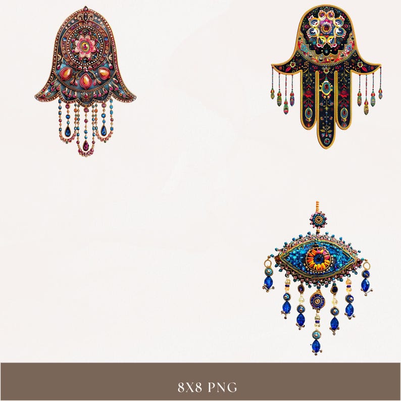 Hamsa Clipart, Evil Eye Protection PNG, Evil Eye Clipart, Scrapbook ...