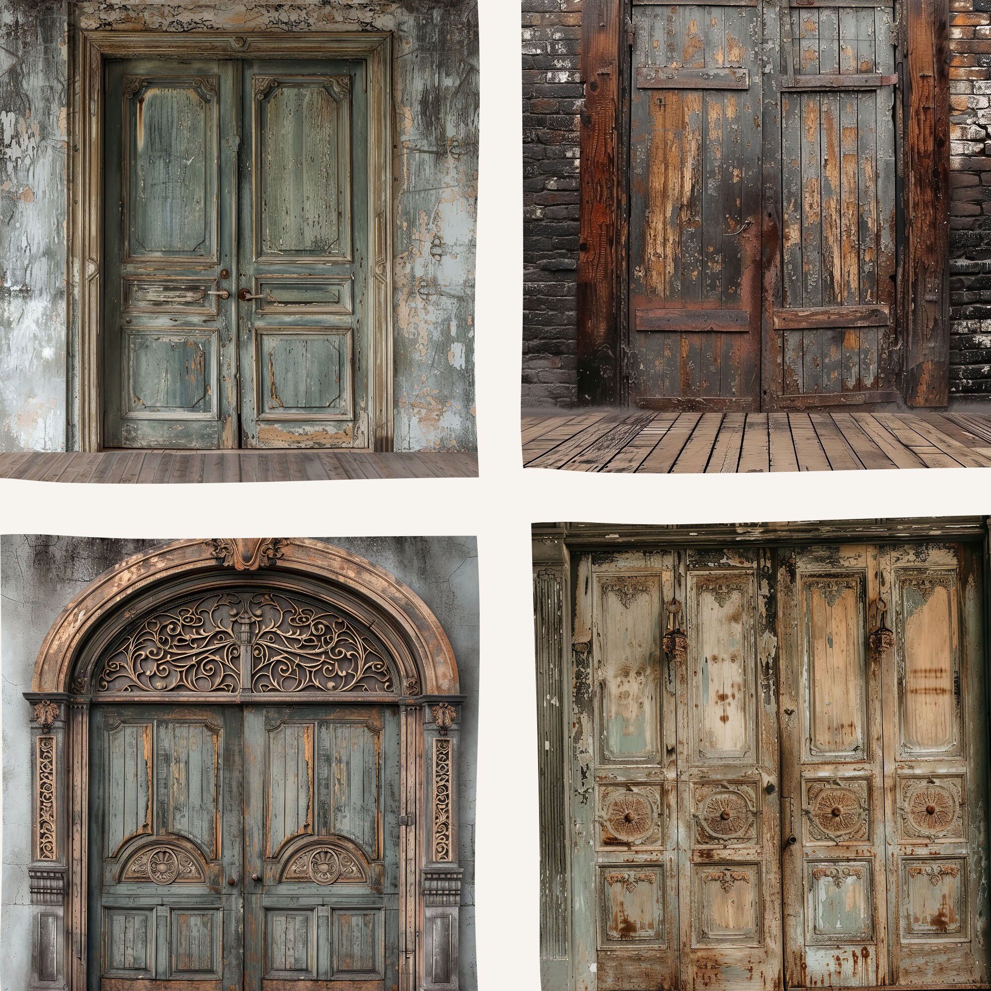 Rustic Doors Backdrops, Rustic Door Backdrop, Digital Backdrop ...