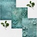 Teal Embossed Floral Digital Flower Papers, Digital Wedding Backgrounds ...