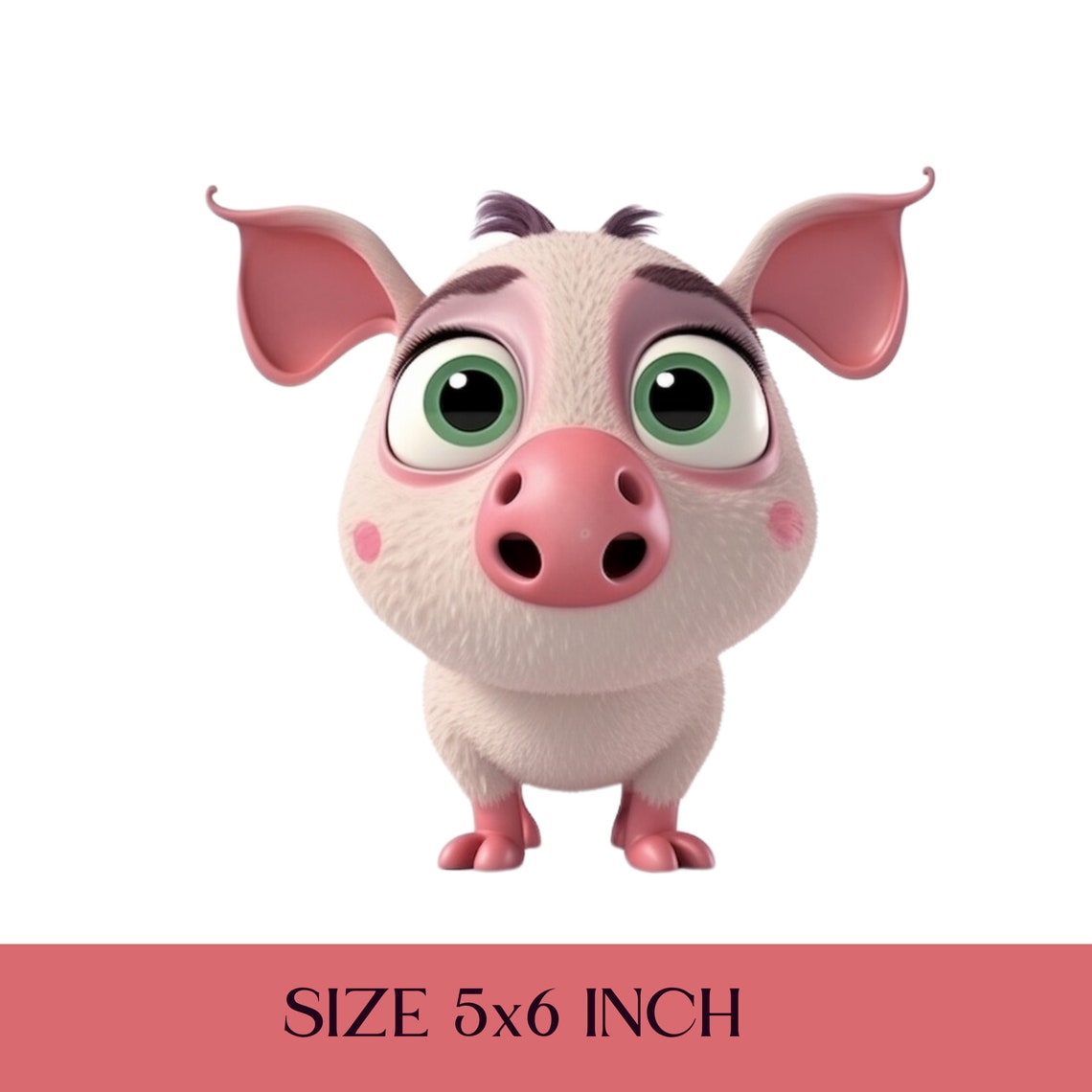 Cute Cartoon Piglets Clipart Cute Baby Piglet Bundle Clipart - Etsy