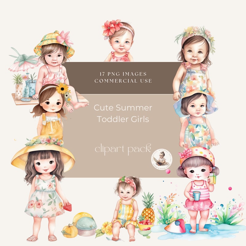 Beach Girls Clipart - Etsy