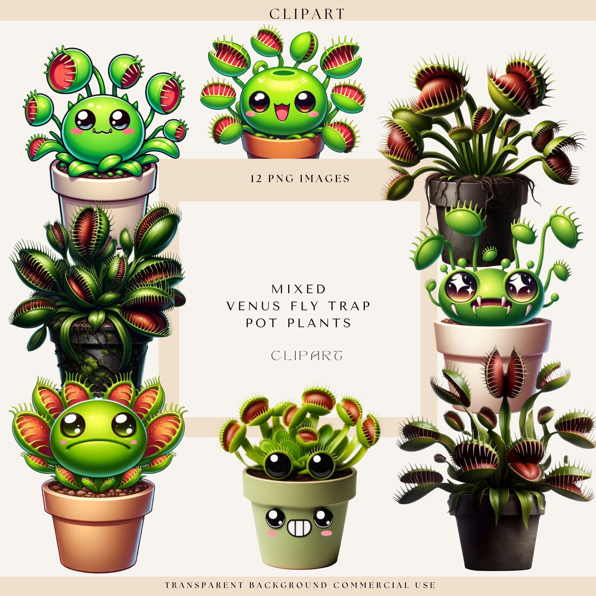 Flytrap Clipart, Venus Fly Trap Clipart, Venus Flytrap Plant, Venus ...