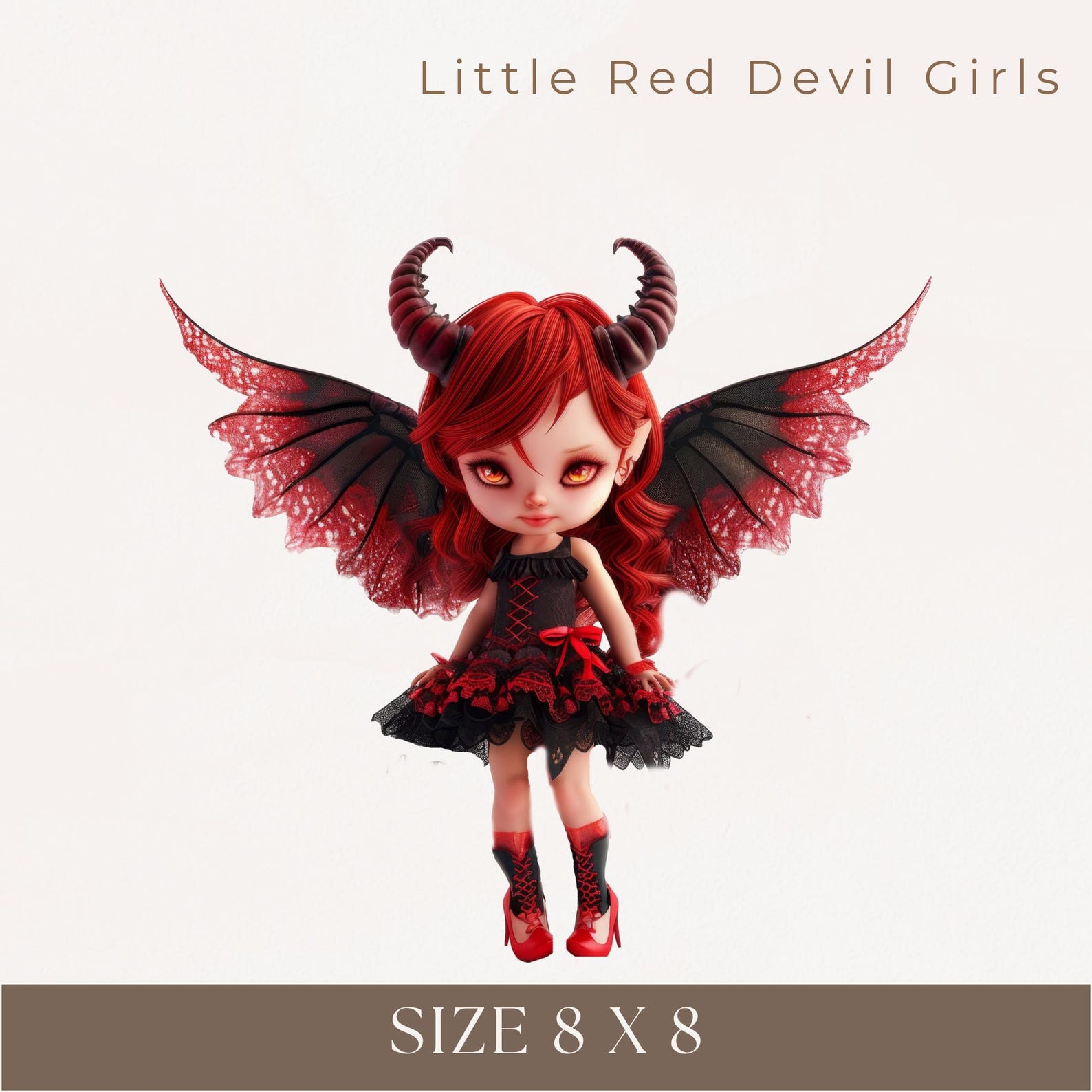 Little Devil Clipart, Halloween Clipart, Little Red Devils, Girl Devil ...