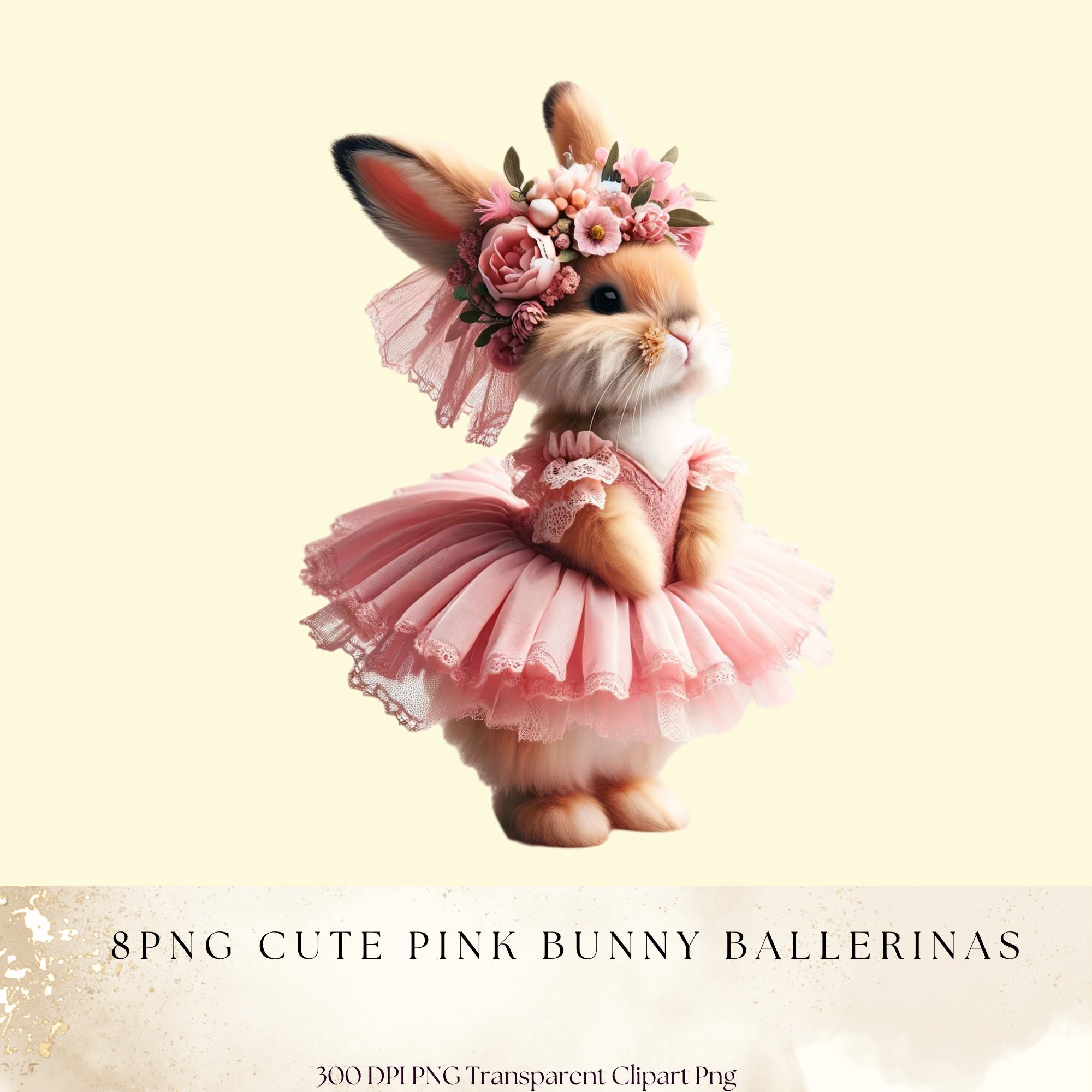 Ballerina Bunny Clipart, Cute Bunny, Cute Animal, Nursery Clipart ...