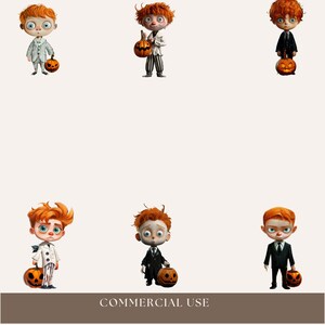 Halloween Kids Clip Art Clipart Pack, Transparent PNG, Quirky Halloween ...