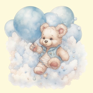 Angel Clipart, Cute Angel Teddy Bear, Blue Teddy Bear Clipart, Baby ...