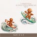 Watercolor Gingerbread Man Surfing Clipart, Christmas Clipart ...