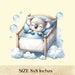 Cute Baby Koala Watercolor Clipart, Australian Zoo Animal Png, Baby ...