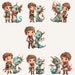 Little Boy and His Dragon, Best Friend Clipart, Dragon Clipart, Pet ...