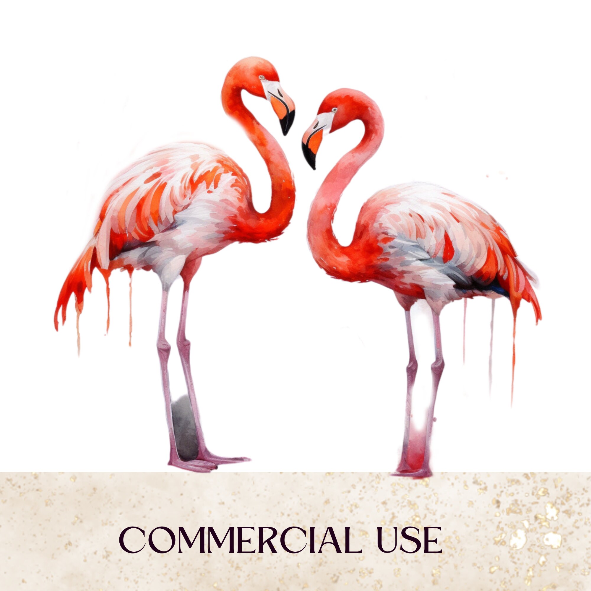 Watercolor Flamingo Clipart, Summer Clipart, Png Cute Tropical Clip Art ...