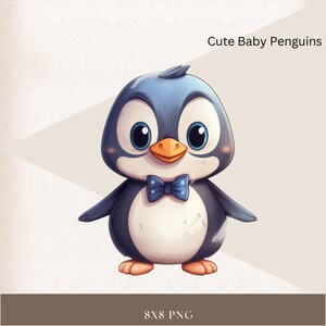 Cute Penguin Clipart Boy and Girl Penguin Clipart, Commercial Clipart ...