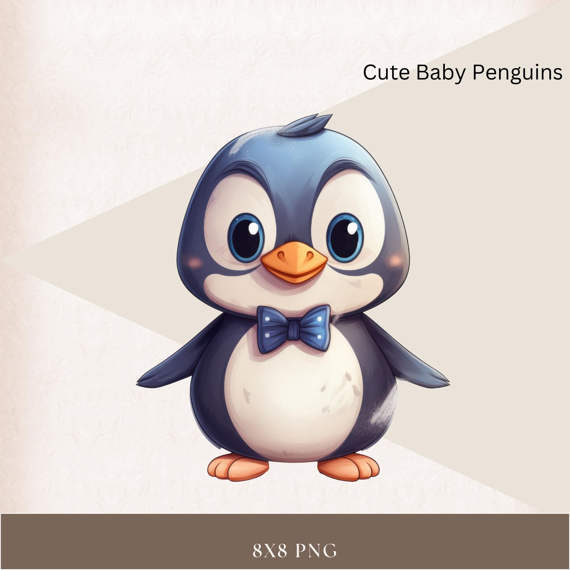 Cute Penguin Clipart Boy and Girl Penguin Clipart, Commercial Clipart ...