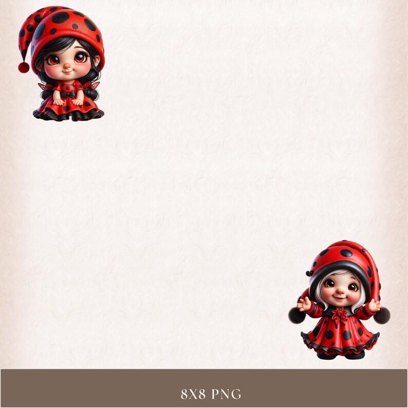 Ladybug Girl Clipart, Ladybug Clip Art, Love Bug Clipart, Cute Girl ...
