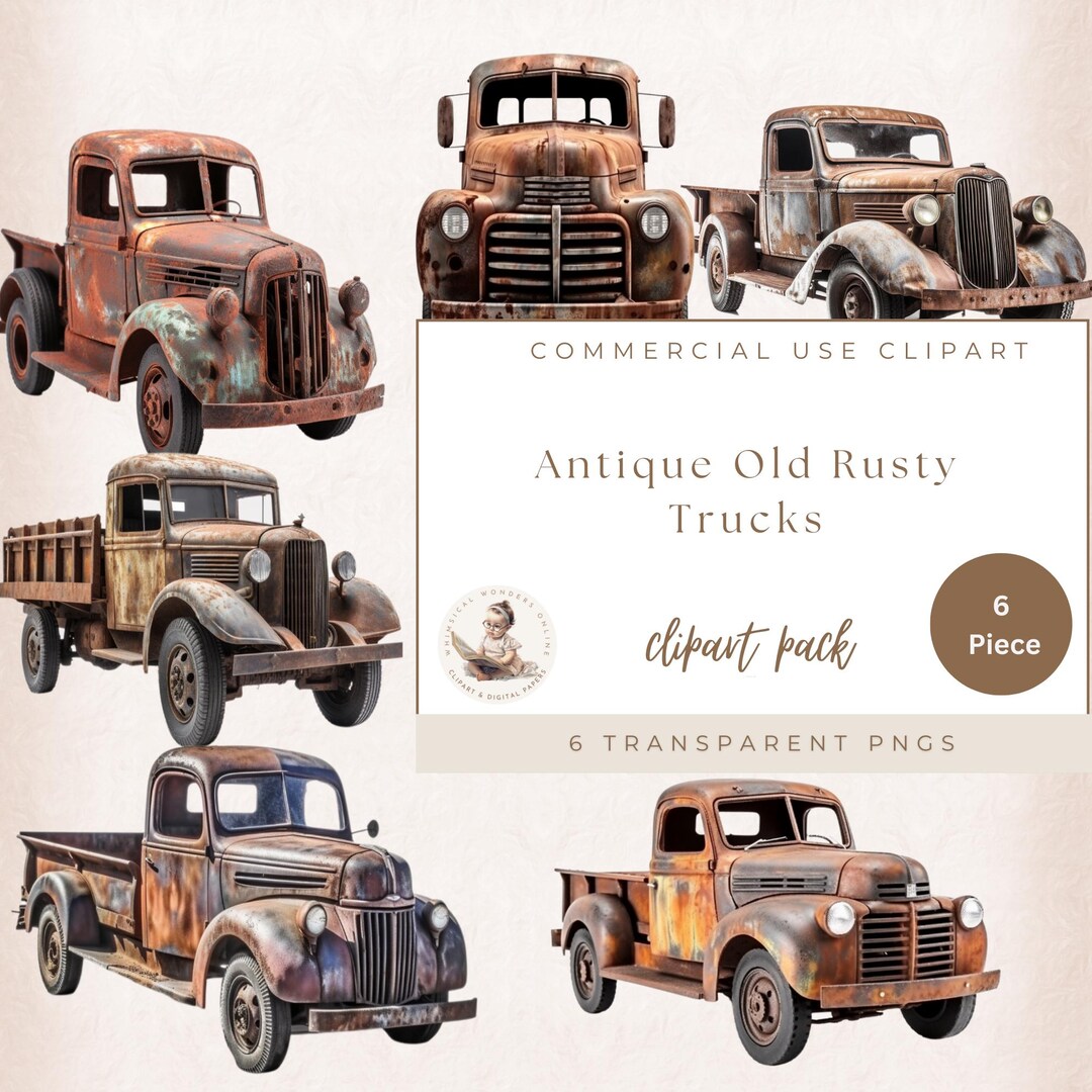 Antique Truck Clipart, Truck Clipart, Antique, Commercial Use, Vintage ...