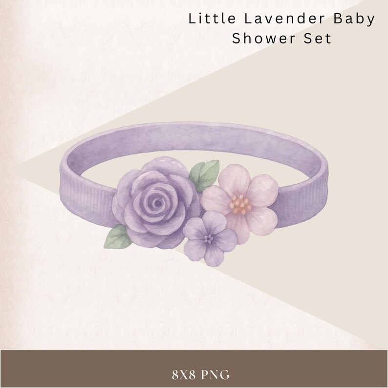Lavender Baby Clipart, Lilac Baby Shower Pngs, Watercolor Baby Clothes ...