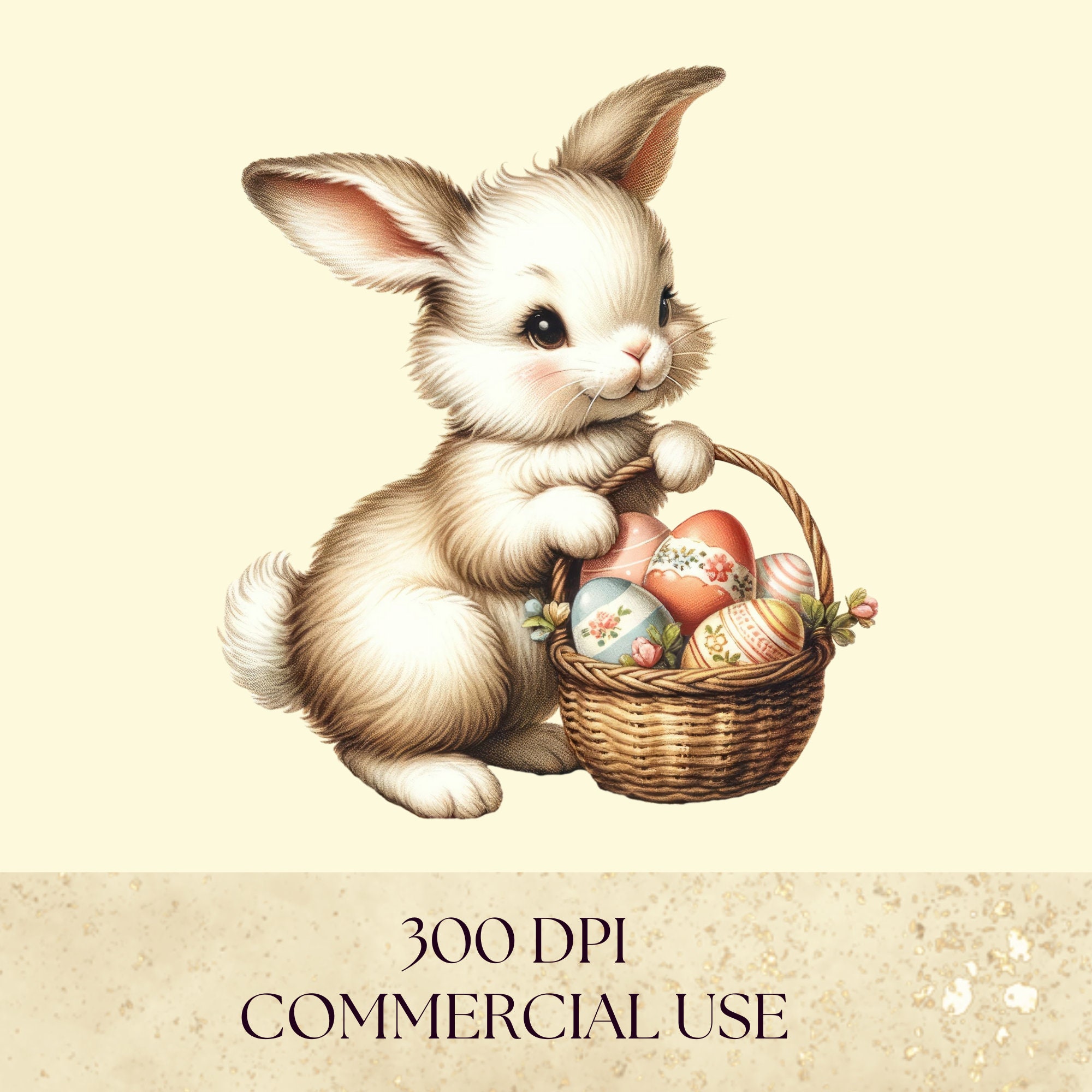 Easter Bunny Clipart, Baby Clipart, Cute Baby Animals, Nursery Art ...