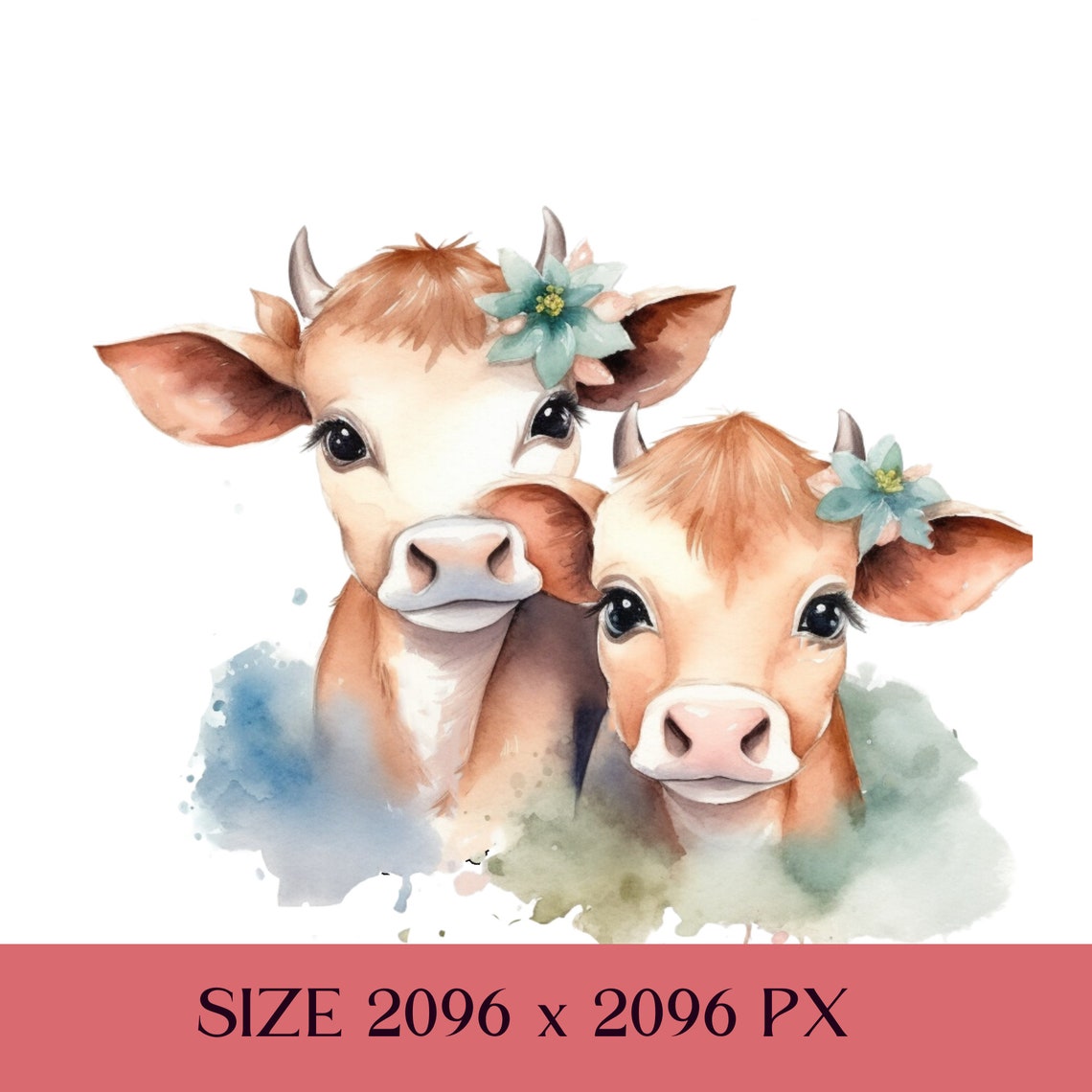 Baby Cow Clipart Farm Animals Baby Cow PNG Calf - Etsy