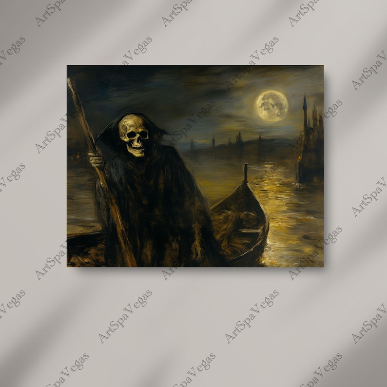 Charon Canvas Art Print: Greek Mythology Ferryman Gallery Wrap - Etsy