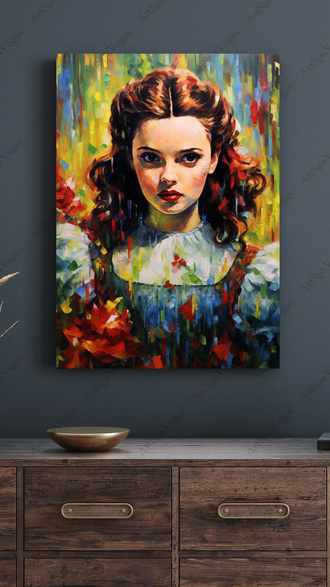 Canvas "rainbow Riddle" Gallery Wrap Thick Canvas Art Print, Dorothy ...