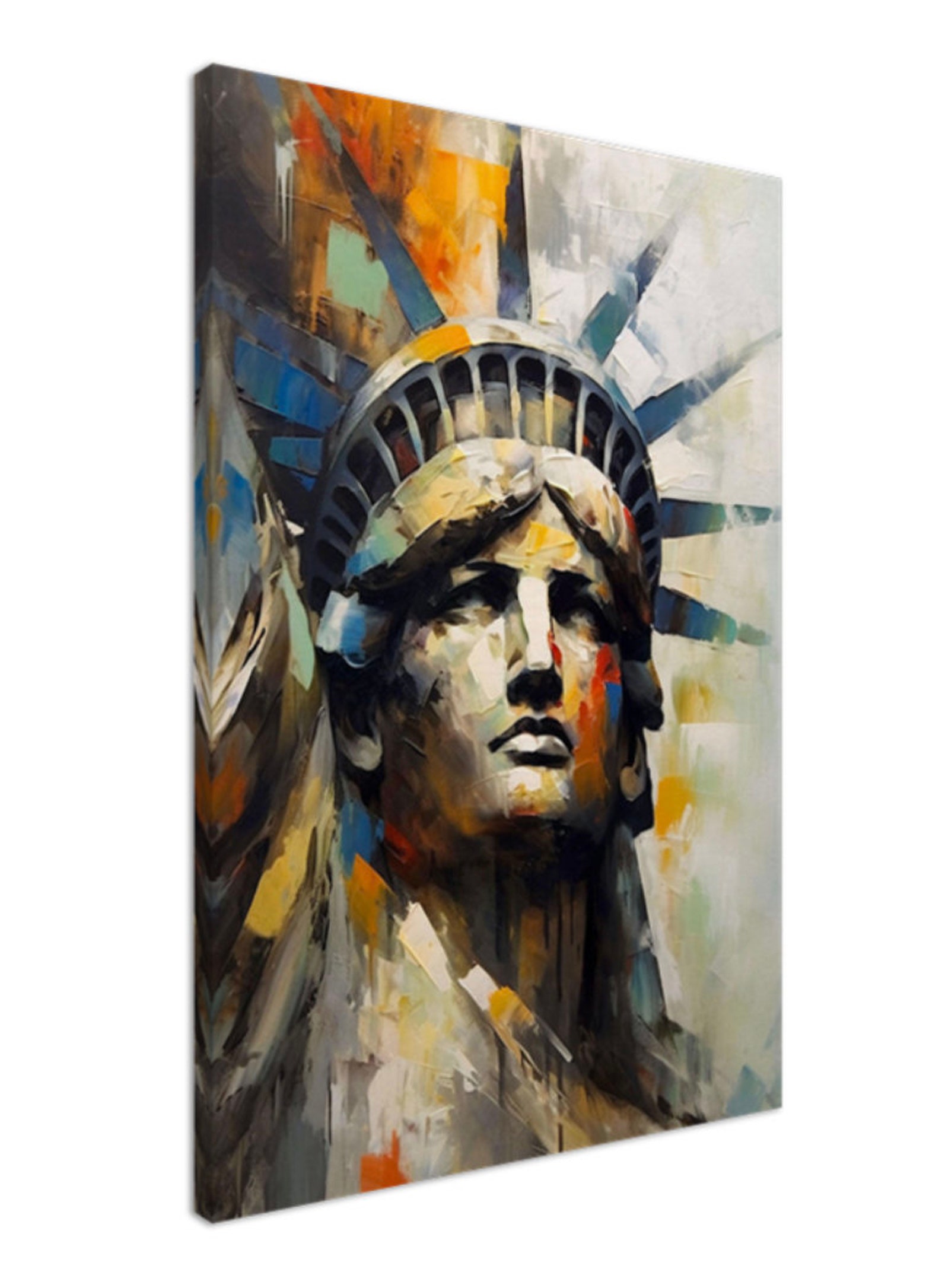Lady Liberty Gallery Wrap Thick Canvas Art Print, Statue of Liberty Art ...