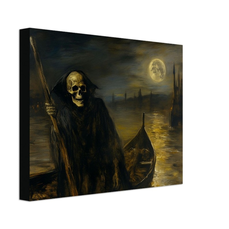 Charon Canvas Art Print: Greek Mythology Ferryman Gallery Wrap - Etsy
