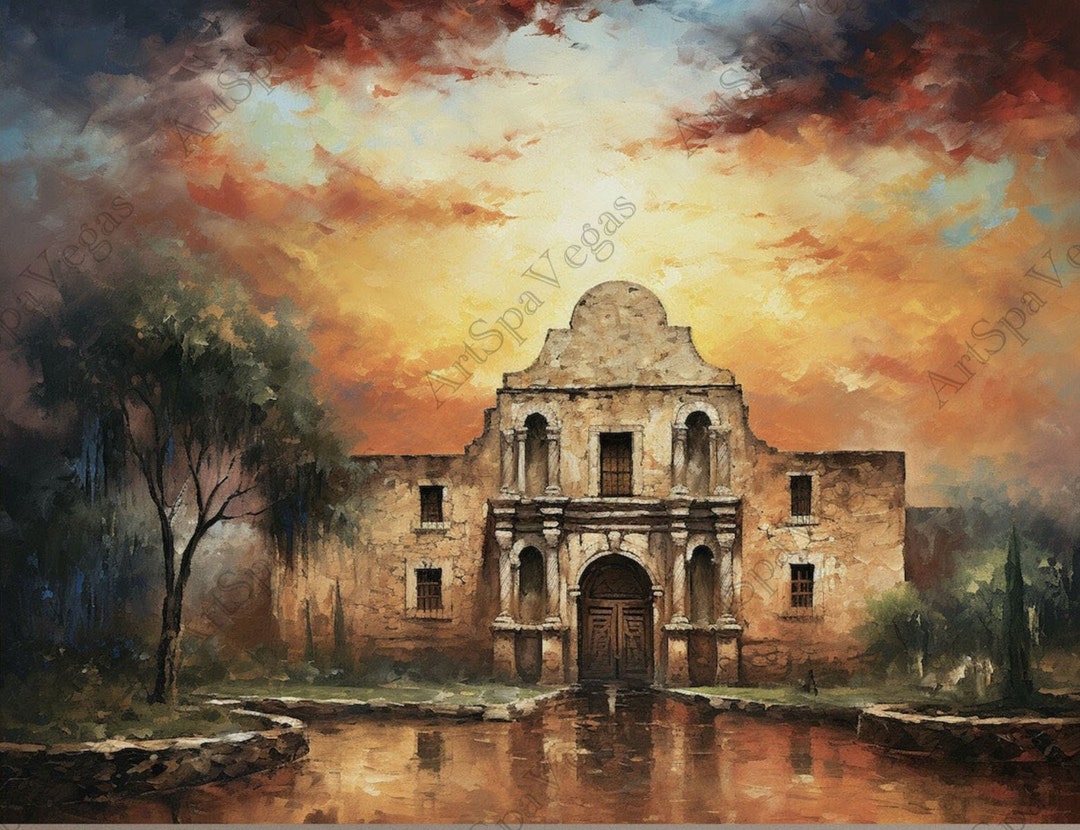 Canvas "memories Echo" Gallery Wrap Thick Canvas Art Print, Alamo ...