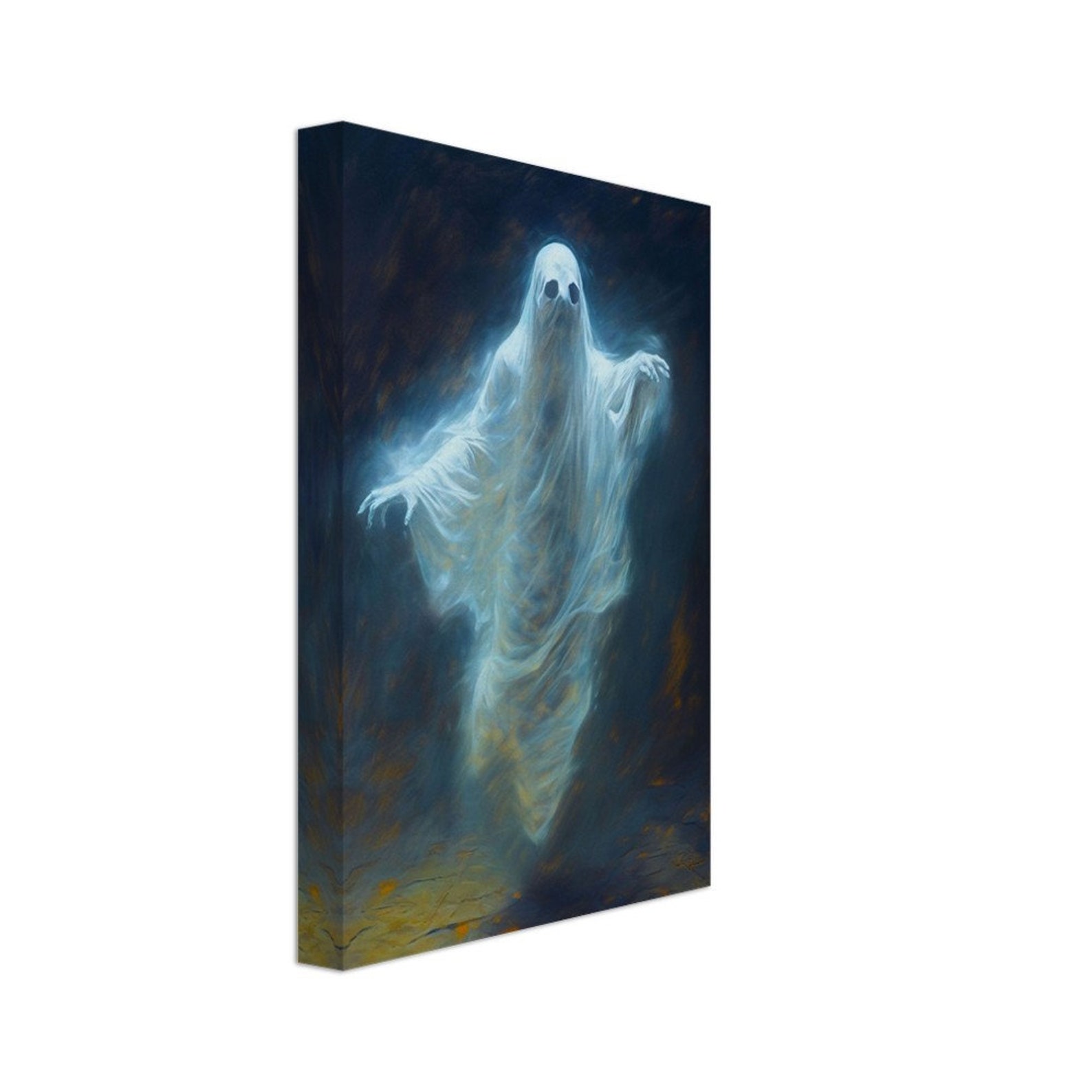 Ghost Canvas Art Print, "the Phantom Reveal", Spooky Halloween Wall ...
