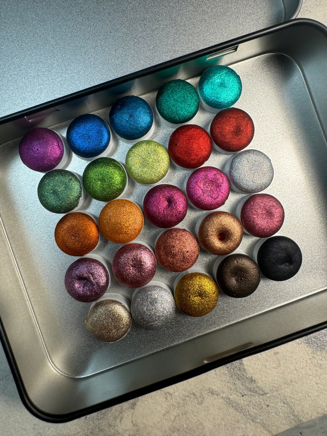 Chrome Button (set of 25) - Etsy