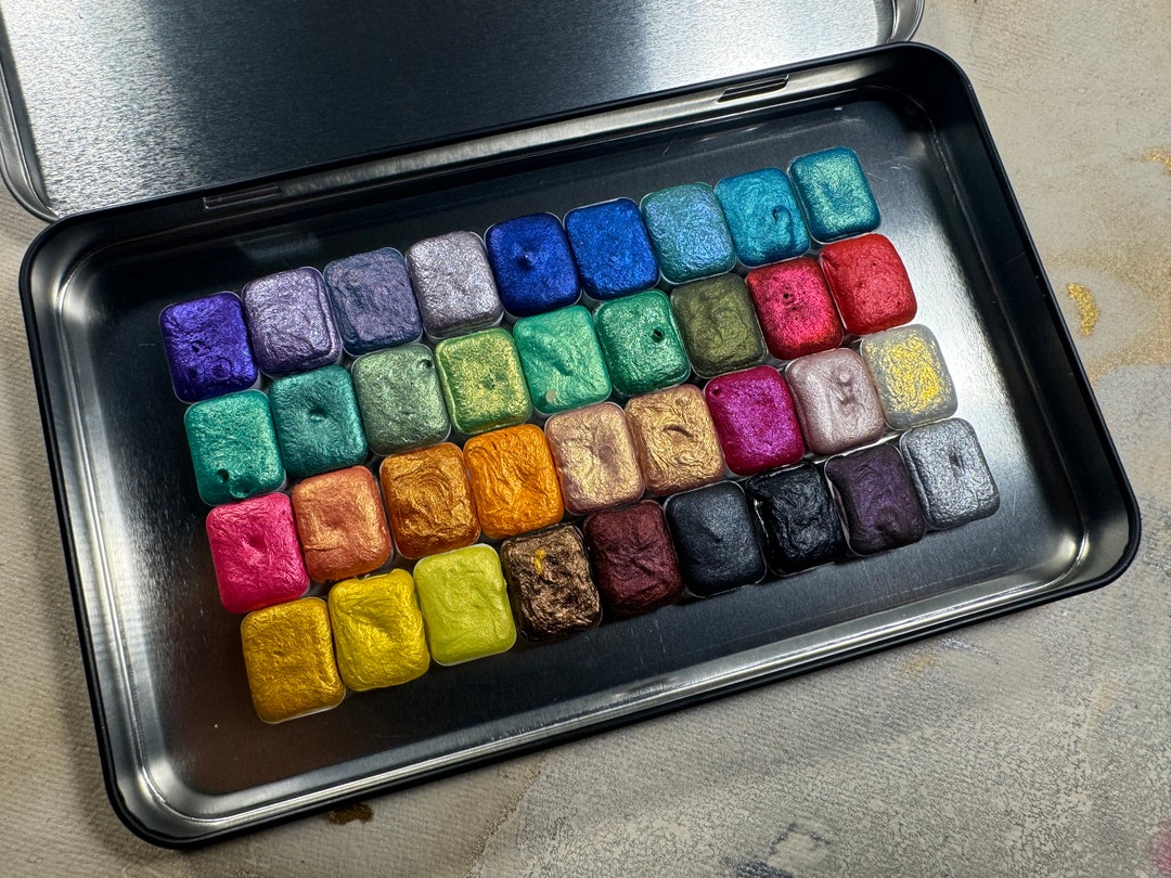 Metallic Watercolor Single/sets - Etsy