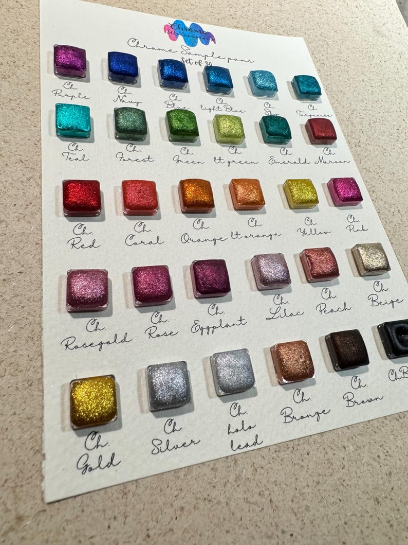 Chrome Sample Pans - Etsy