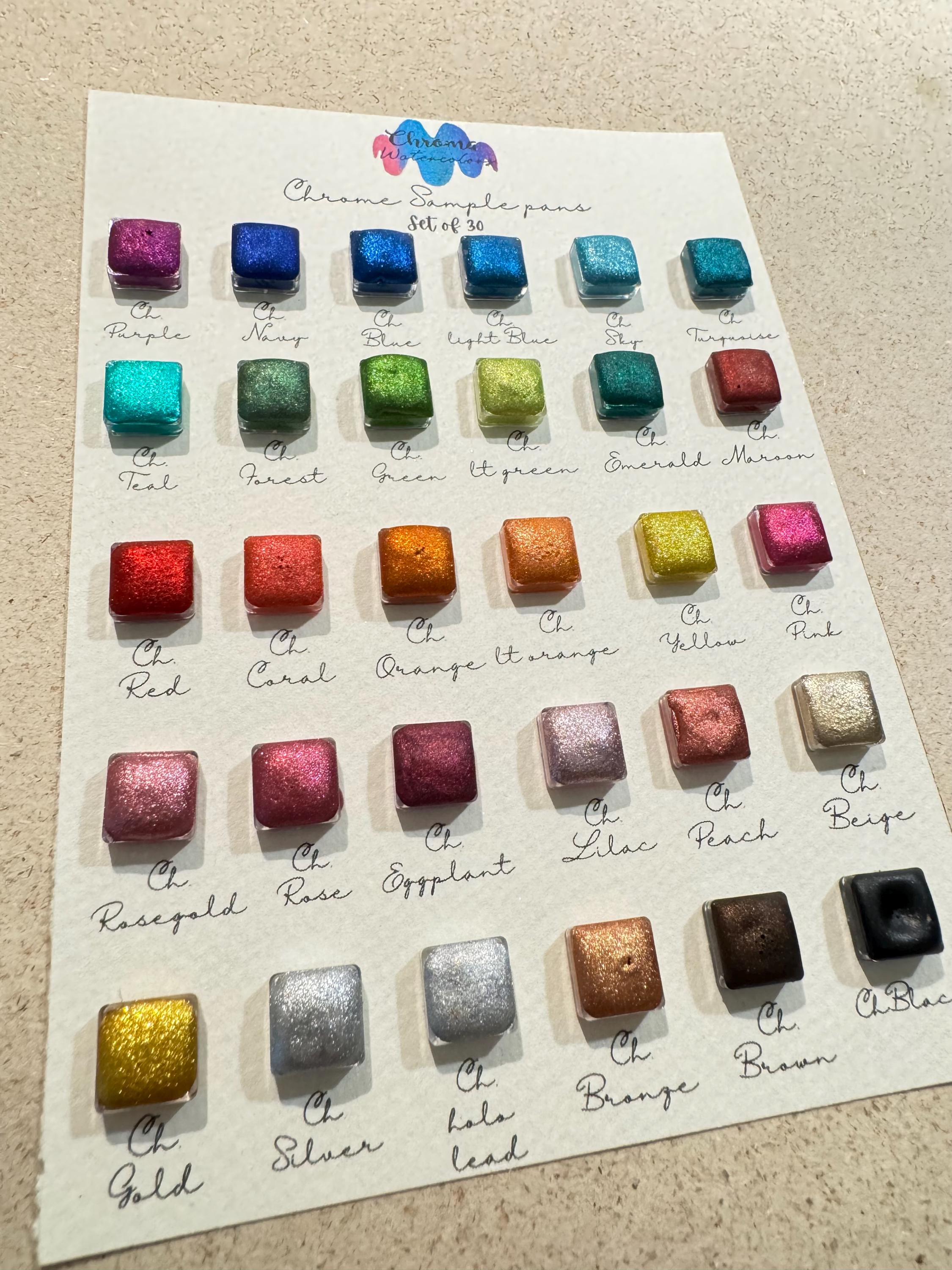 Chrome Sample Pans - Etsy