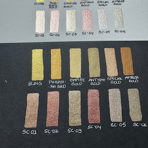Golds & Shimmer Metallic Watercolors - Etsy