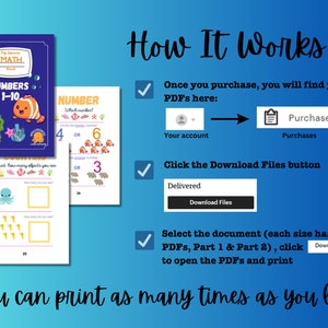 OCEAN THEMED MATH | Instant Download Printable Worksheets | Preschool ...