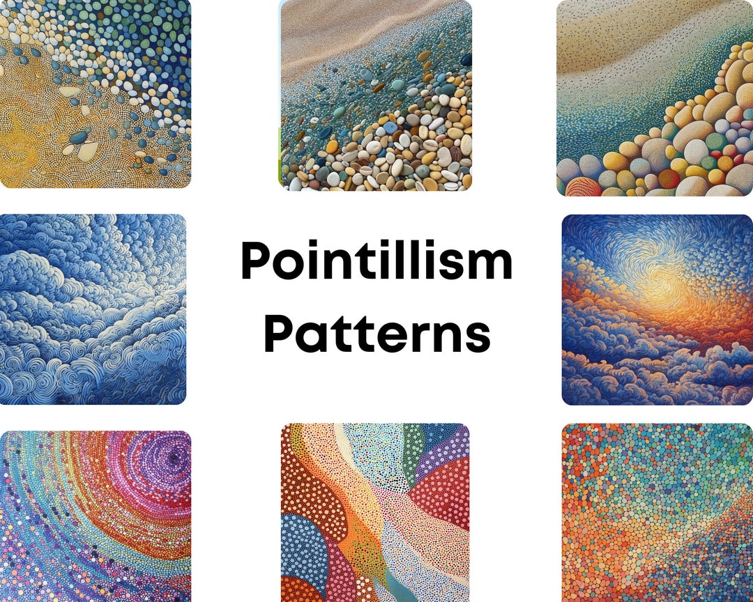 Pointillism Patterns Digital Downloads - Etsy