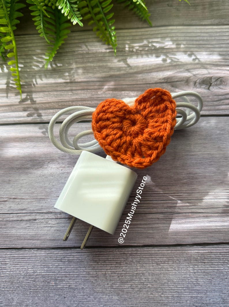 Crochet Cord Organizer Instant Download PDF Pattern Little Hearts Cable ...