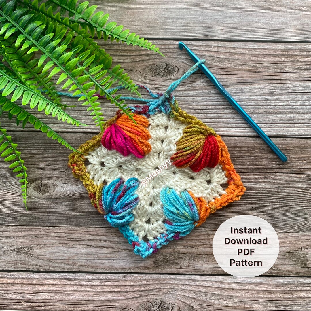 Crochet Maple Leaf Granny Square Pattern Instant PDF Download - Etsy