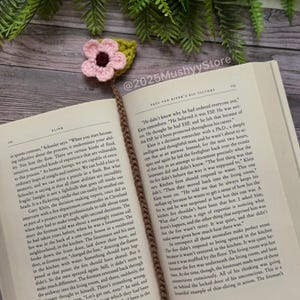 Crochet Bookmark Cherry Blossom Pattern Instant Download PDF Pattern - Etsy