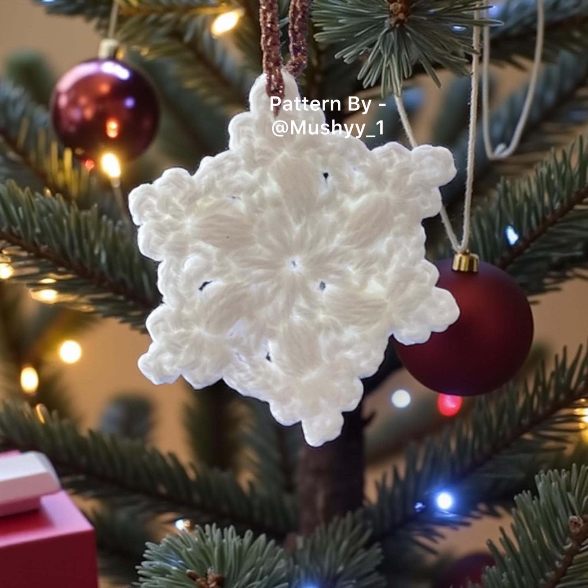 Crochet Snowflake Pattern - Instant Download DIY Tutorial for Festive ...