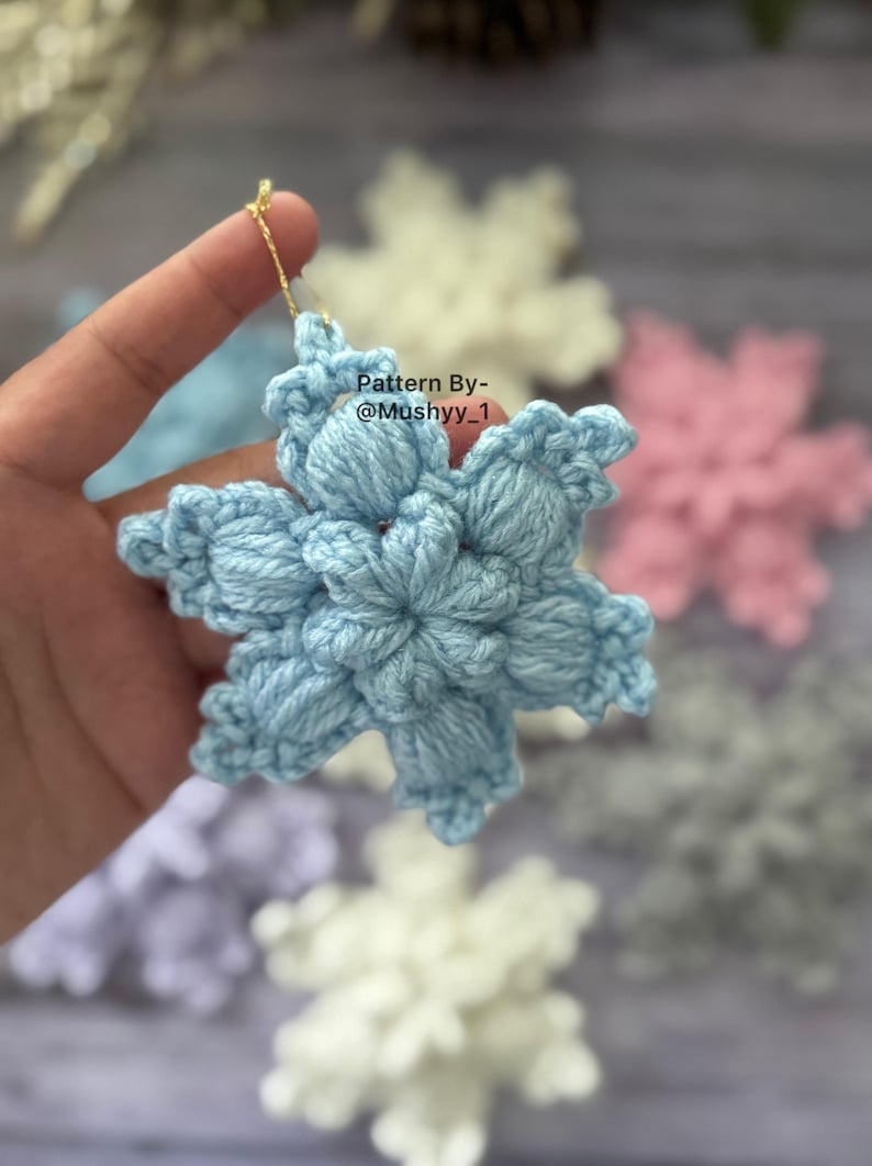 Crochet Snowflake Ornament Pattern: Snowkissed Star DIY (PDF Pattern ...